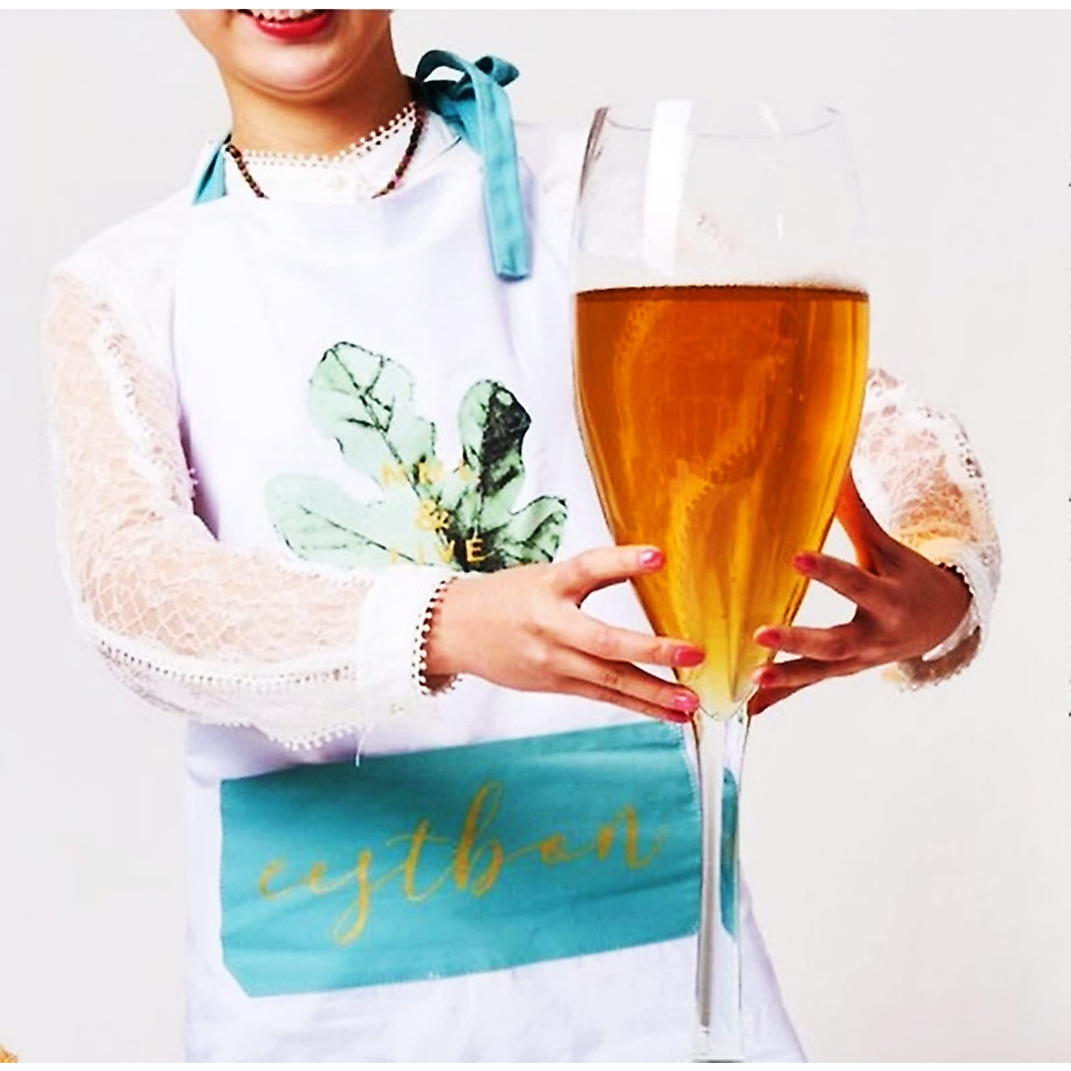 YUANXIN Giant Wine Glass Huge Stemware Creative Oversized Goblet Extra Large Champagne Glasses Beer Mug Red Wine Glasses (3000ml)