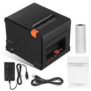 Gatuida Abs Thermal Printer Thermal Receipt Printer Black Thermal Pos Printer Receipt Printer