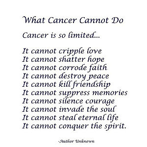 CafePress What Cancer Cannot Do Poem Mug Ceramic Coffee Mug, Tea Cup 11 oz