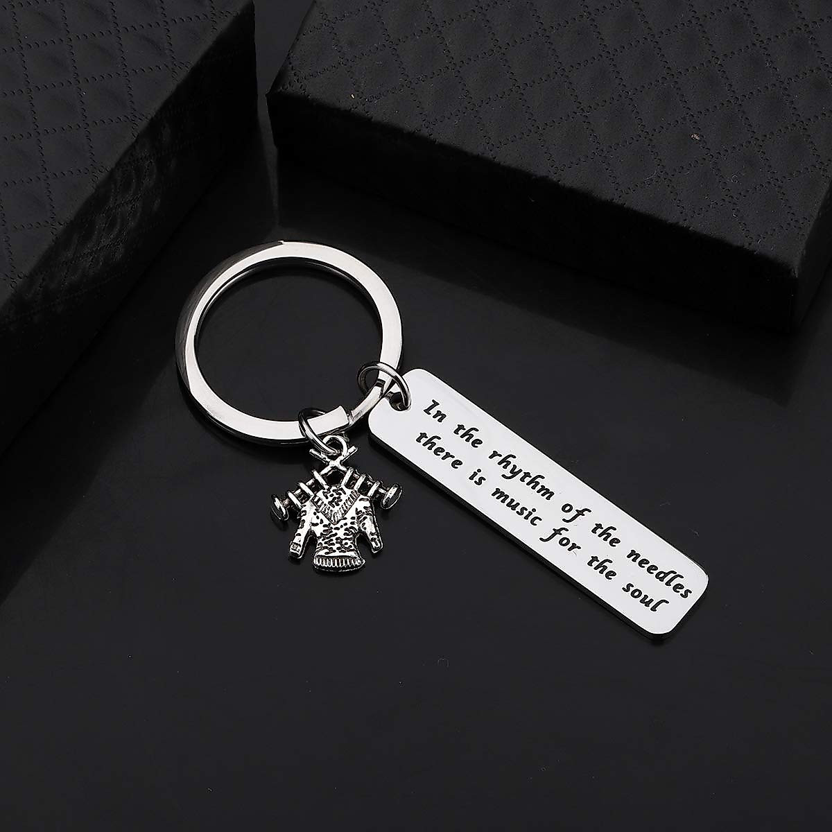 Gzrlyf Crocheter Gift Knitting Lovers Gifts Keychains for Knitters Gifts (Keychain)