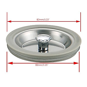 EAJORN 2 Pcs Kitchen Sink Plug Drain Stopper Bath Plug Sink Wash Basin Water Stopper for Bathtub Bathroom