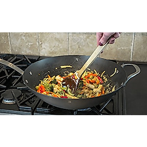 ICON Carbon Steel Dishwasher Safe Oven Safe Induction Safe Cookware (14- Inch Wok)