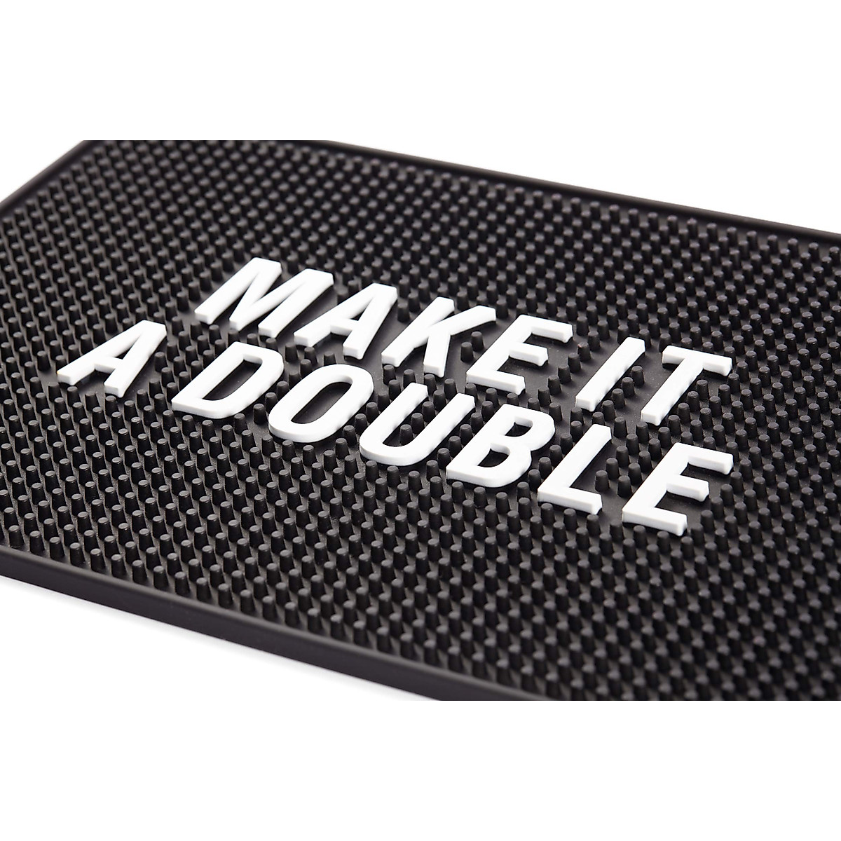 Bar Mat for Home Bar Decorations - Man Cave Basement Presents Decor Idea Dad Son Husband Father’s Day - Housewarming - College - New Home - Rubber Bar Service Spill Mat (12 x 18 inches)