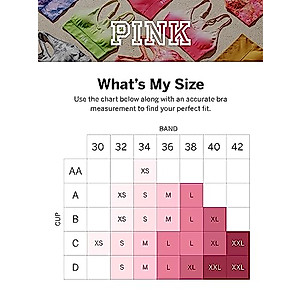 Victoria's Secret Pink Ultimate Strappy Sports Bra, Low Impact Bras for Women, Multi White, (S)