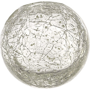 Allsop Home and Garden 29506 Aurora Glow Handblown Glass Solar String Lights, (6) Hand-blown Artisan Globes with Copper Hanging Hooks, Weather-Resistant for Year-Round Outdoor Use, (Clear with White LED)