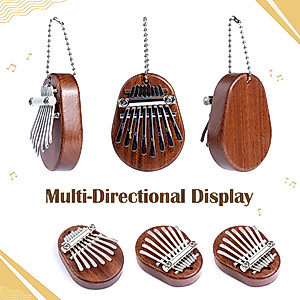MOTZU Mini Kalimba, 8 Keys Finger Thumb Piano, Portable Mbira Solid Wood Finger Piano, Special Musical Instrument Gift for Kids, Adults, and Beginners