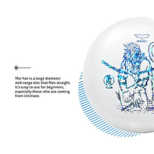 Yikun Disc Golf Mid-Range | Professional PDGA Approved Golf | Stable Discs Golf Midrange | 165-170g | Versatile Golf Disc Perfect for Outdoor Games and Competition[Dics Shade Color May Vary]