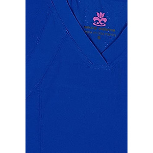 Natural Uniforms Womens Cool Stretch Jogger Scrub Set (True Royal Blue, Medium)
