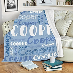 AWSWDS Personalized Name Blanket for Adult Kids Name Blanket Custom Name Blanket 3 Sizes for Valentine's Day