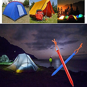 Harilla Three Sided High Strength Aluminum Alloy Tent Stake, Yellow