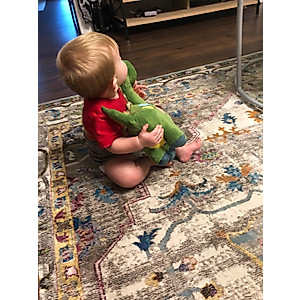 16" Green Stuffed Dinosaur Plush Stuffed Animal Toy for Baby Gifts Kid Birthday Party Gift