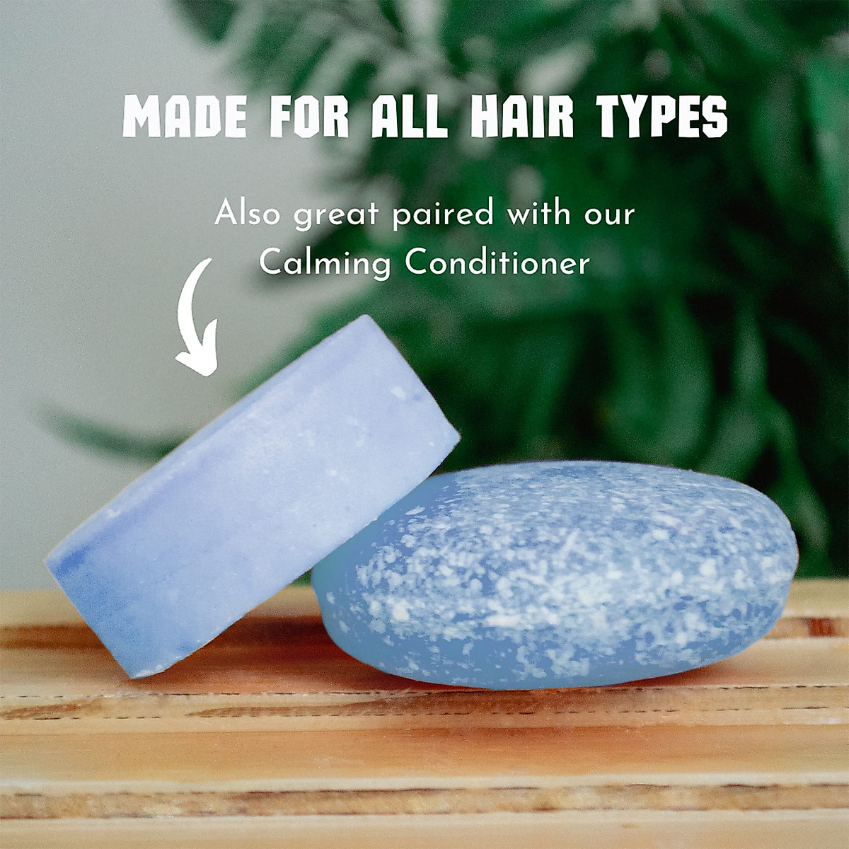 Clever Yoga Wave Fresh Linen Shampoo Bar - Moisturizing & Handmade Vegan Bar for Shiny Hair, Natural, Organic & Non-GMO Shampoo for Women & Men, 2.3 oz, Long-Lasting (80-120 Uses)