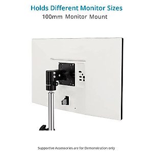 PROAIM Monitor Mount (75mm/100mm) for C-Stands & Light Stands. 180° Tilt & 360° Rotation. Payload up to 18kg /40lb. (P-MNMT-01)