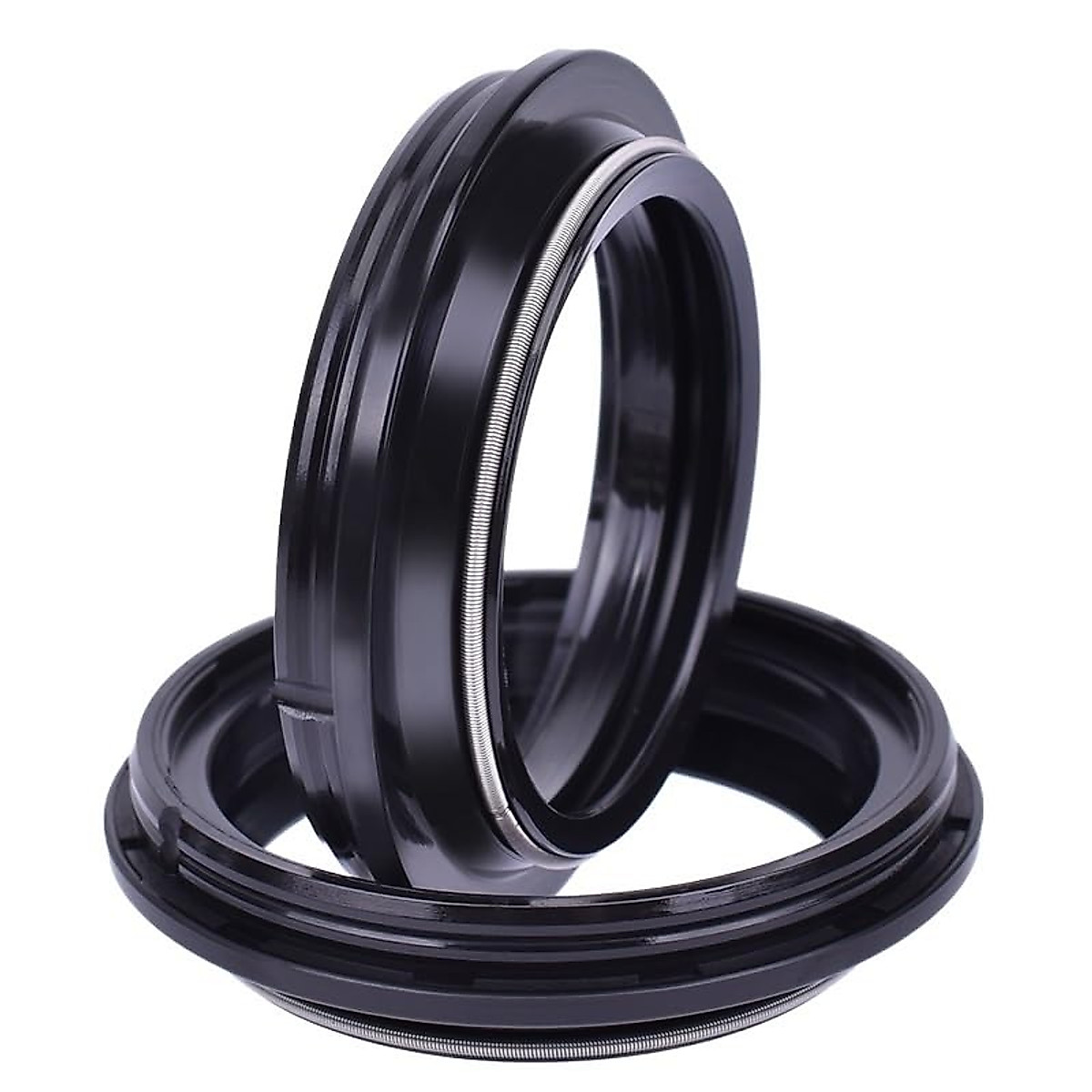 43x55x11 Front Fork Damper Oil Seal 43 55 Dust Cover For B-MW K1300GT Premium K1300 K 1300 GT Exclusive Edition ABS K1300S 1300 S (Color : 4pcs seal 4pc cover)