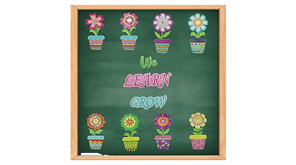 Colorful 45Pcs Spring Flower Cut-Outs for Classroom Fun