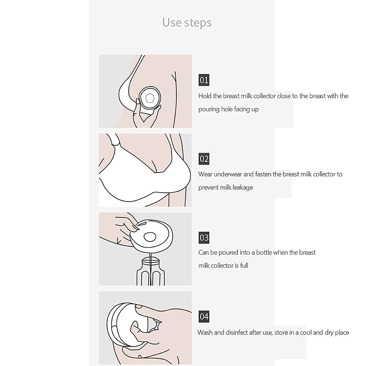 1pc Silicone Collection Cover Baby Feeding Breast Milk Shells Soft Postpartum Nipple Suction Container Breast Milk Collector Nursing Cups