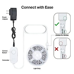 Kasa Smart LED Light Strip, 16.4ft WiFi, Works with Alexa, Google Home, SmartThings, High Brightness with 16 Million Colors, RGB, Grouping, Adjustable Length, Up to 25,000 Hours (KL400L5)