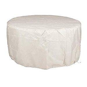 Fire Sense 62410 Longpoint Round Aluminum LPG Fire Pit Table Attractive Mocha Finish - Antique Bronze