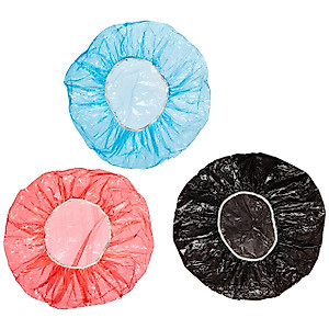 Diane Processing Caps, Colored, 30 Count, Red, Blue & Black