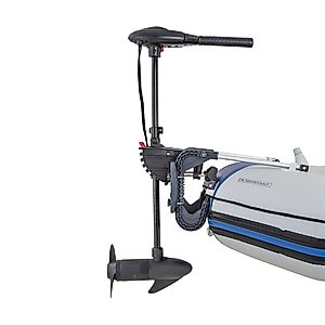 INTEX 68631E Transom Trolling Motor: Easy to Attach – Built-In Battery Meter – Quiet Motor – Weed Escape Mode – Suitable for Freshwater and Saltwater