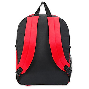 Marvel Shop Spiderman Backpack With Lunch Box For Boys ~ 5 Pc Bundle With 16 Inch Spiderman School Bag For Kids, Spiderman Lunch Bag, Stickers, And More | Spiderman School Supplies