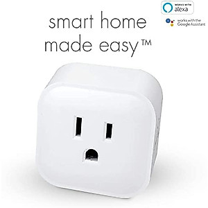 Globe Electric Wi-Fi Smart Plug, No Hub Required, Voice Activated, 4 Grounded Outlet, (4-Pack, 15A) 50207, White