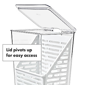 OXO Good Grips Produce Saver – Herb Keeper, 4.5 x 6.0 x 11.3 in, White