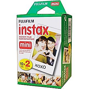 Fujifilm Instax Mini 11 Camera with Fuji Instant Film Twin Pack + Pink Case, Album, Stickers, and More (Blush Pink)