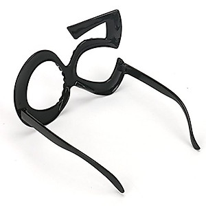 50th Birthday Glasses - Number Crystal Frame, Party Favors, Wedding, Funny Costume Sunglasses, Novelty Eyewear Celebration Decoration for Kids and Adults 6 Pack (50)