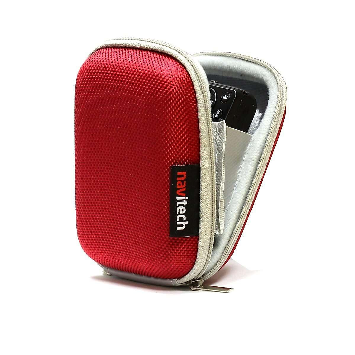 Navitech Red Hard Water Resistant Hard Camera Case Compatible With Canon PowerShot SX620 HS Compact Camera