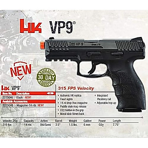 Elite Force HK Heckler & Koch VP9 Blowback 6mm BB Pistol Airsoft Gun, HK VP9 Airsoft Gun