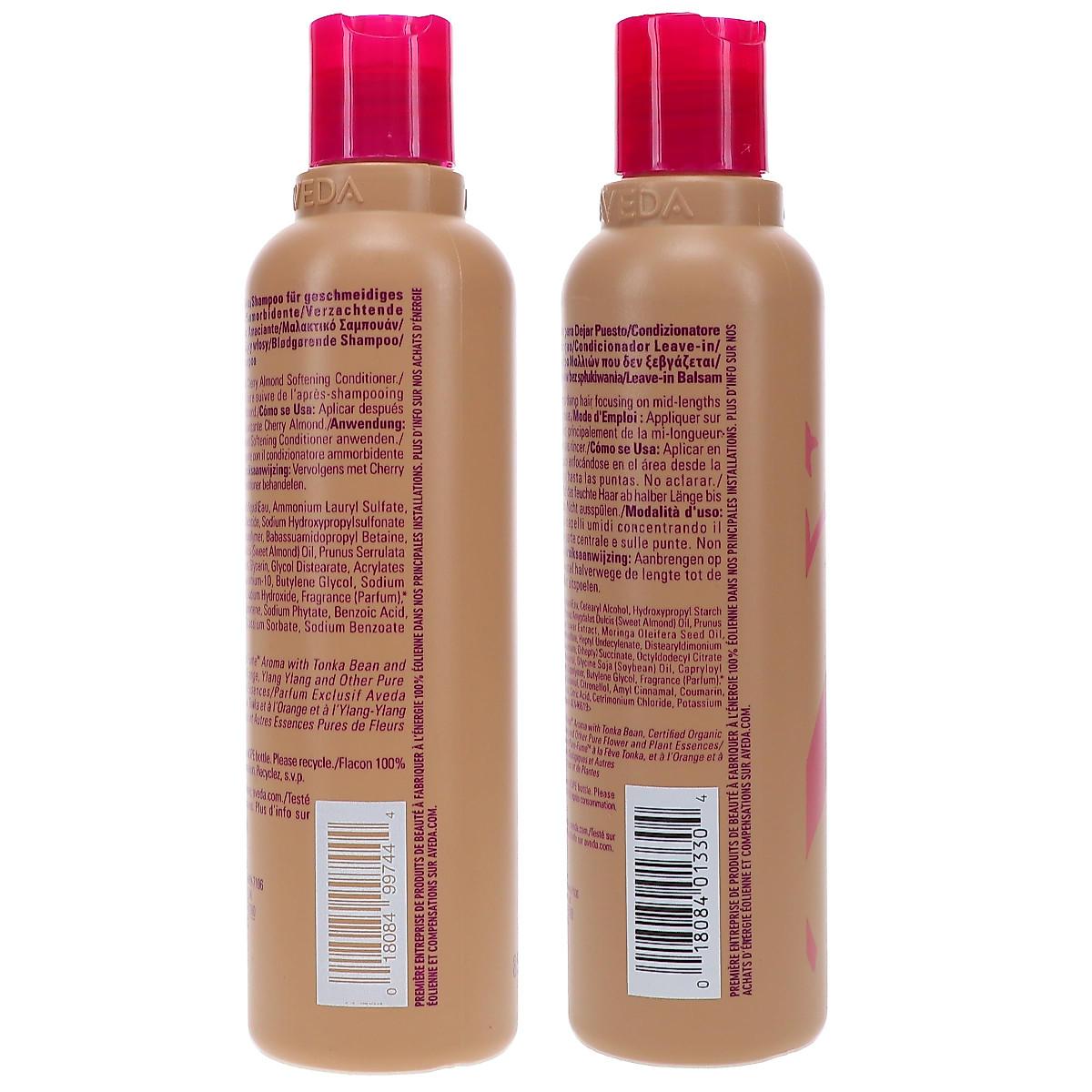 Aveda Cherry Almond Softening Shampoo 8.5 Oz & Leave in Conditioner 6.7 Oz