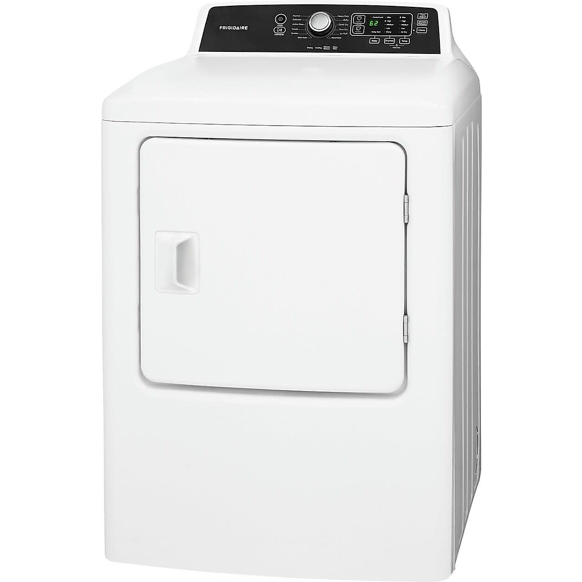 Frigidaire FFRG4120SW 6.7 cu. ft. Large Capacity Free Standing Gas Dryer, 10 dry cycles, Quick Dry, Active Wear, Sanitize, Eco Dry, Anti-Wrinkle, Reversible Door option, in White