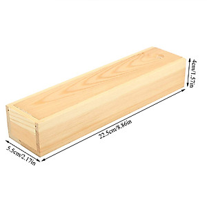 Chopsticks Storage Box, Portable Reusable Eco friendly Wooden Chopsticks Fork Spoon Storage Holder Case Box