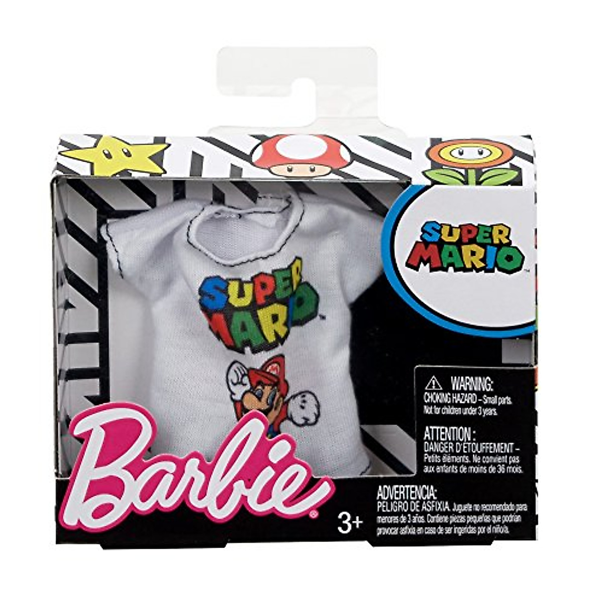 Barbie Fashion Super Mario, White Tee