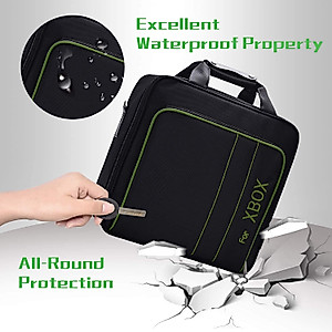 G-STORY Carrying Case for Xbox Series X S, Xbox Series X Carrying Case Travel, Travel Bag for Xbox Console, Controllers and Gaming Accessories, Included Silicone Cover Skin Protector