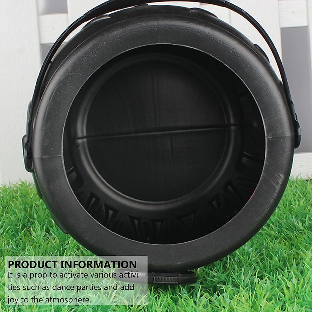 DOITOOL 4Pcs Halloween Witch Cauldron Handheld Plastic Flame Barrel Black Cauldron Halloween Candy Buckets Candy Holder Pot with Handle for Halloween Party Decorations (2 Big Size+ 2 Small Size)