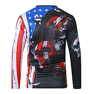 Keebik Men's Cycling Jersey MTB T Shirt Long Sleeve Mexico Mountain Bike Motorcycle Bicycle Racing Clothes