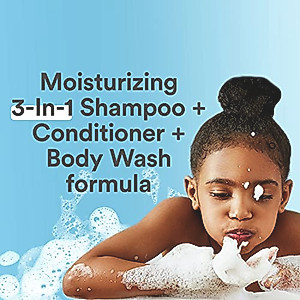 Suave Kids 3-in-1 Shampoo Conditioner Body Wash Purely Fun Makes Bath Time Quick and Easy, Paraben Free and Dermatologist Tested Kids Shampoo 3 in 1 Formula 28 Fl Oz (Pack of 4)