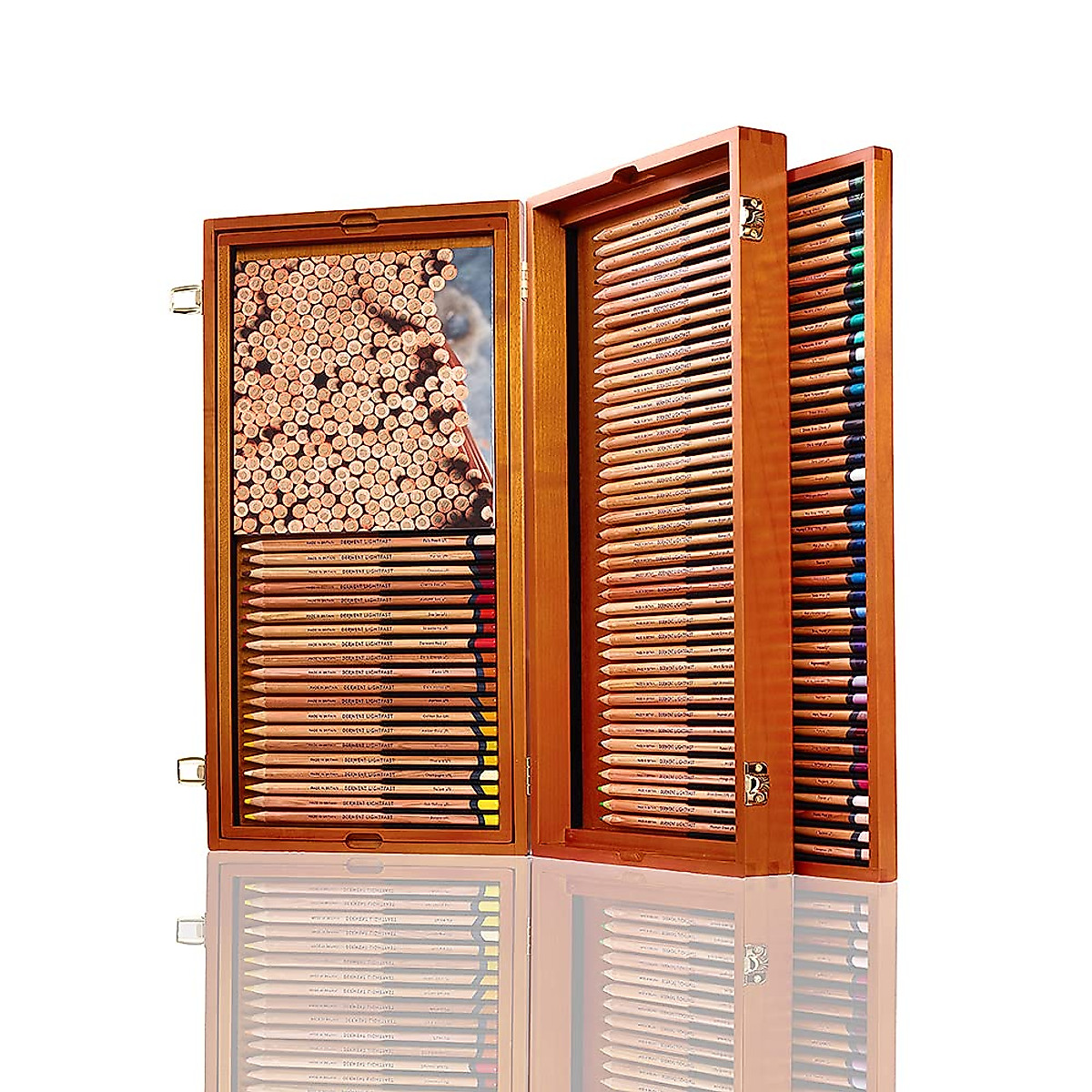 Derwent Lightfast Colour Pencils, Professional Quality, Wooden Box Set of 100, 2305693