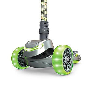 Jetson Disney Grogu™ 3-Wheel Kick Kids Scooter, LED Lights on Stem & Light-Up Wheels, Lightweight Frame, Height-Adjustable Handlebar, Lean-to-Steer System, Easy-Fold Mechanism, Ages 3+, JBYOD-3KIK