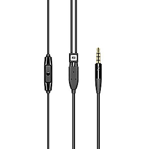 Sennheiser IE 80 S Adjustable Bass earbud Headphone, Black