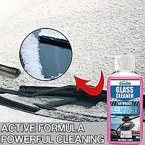 RAYHONG 2Pcs Windshield Washer Fluid Concentrate, Multi-Surface Glass Cleaning, Car Antifreeze Glass Water - 100ML