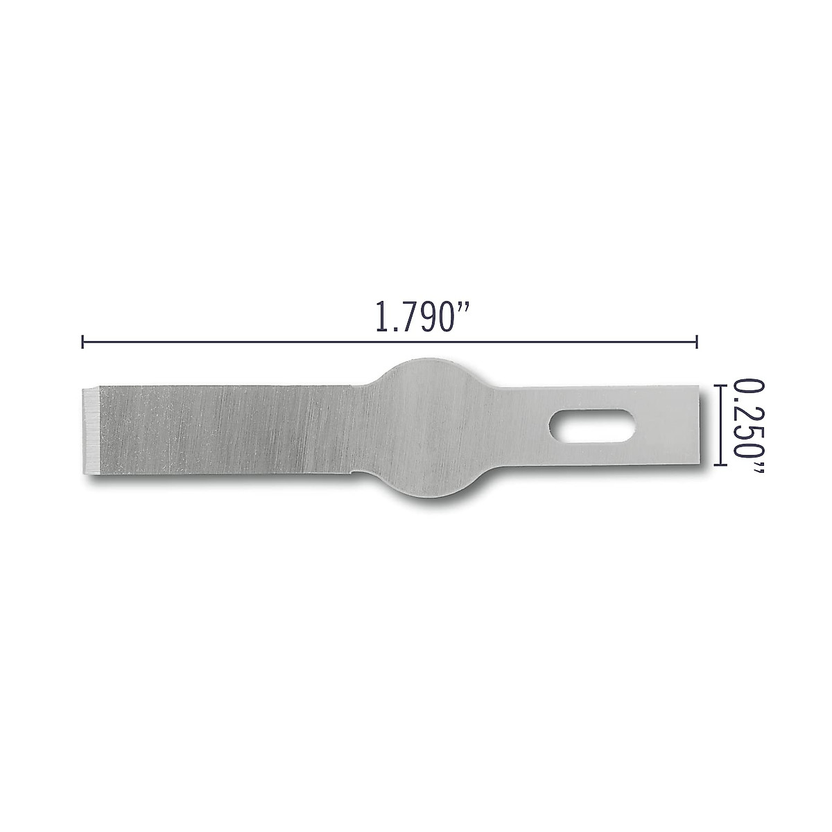 Excel Blades Chisel Replacement Blades, Set of 50 Carbon Steel Blades for Precision Cutting & Trimming, Multi-Purpose Professional, Hobby, and Crafting Tools
