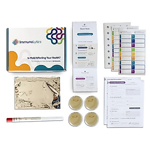 ImmunoLytics DIY Mold Test Kit for Home - Easy to Use Professional Mold Testing Kit - Individual Room Screening Package - 4 Plates and 1 Swab Kit
