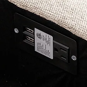 FANYE Modern Power Reclining Motion Sectional Sofa L-Shaped Corner Recliner Upholstered Couch with USB Ports,Power Socket,Storage Console and Cupholders for Living Room/Home Theater