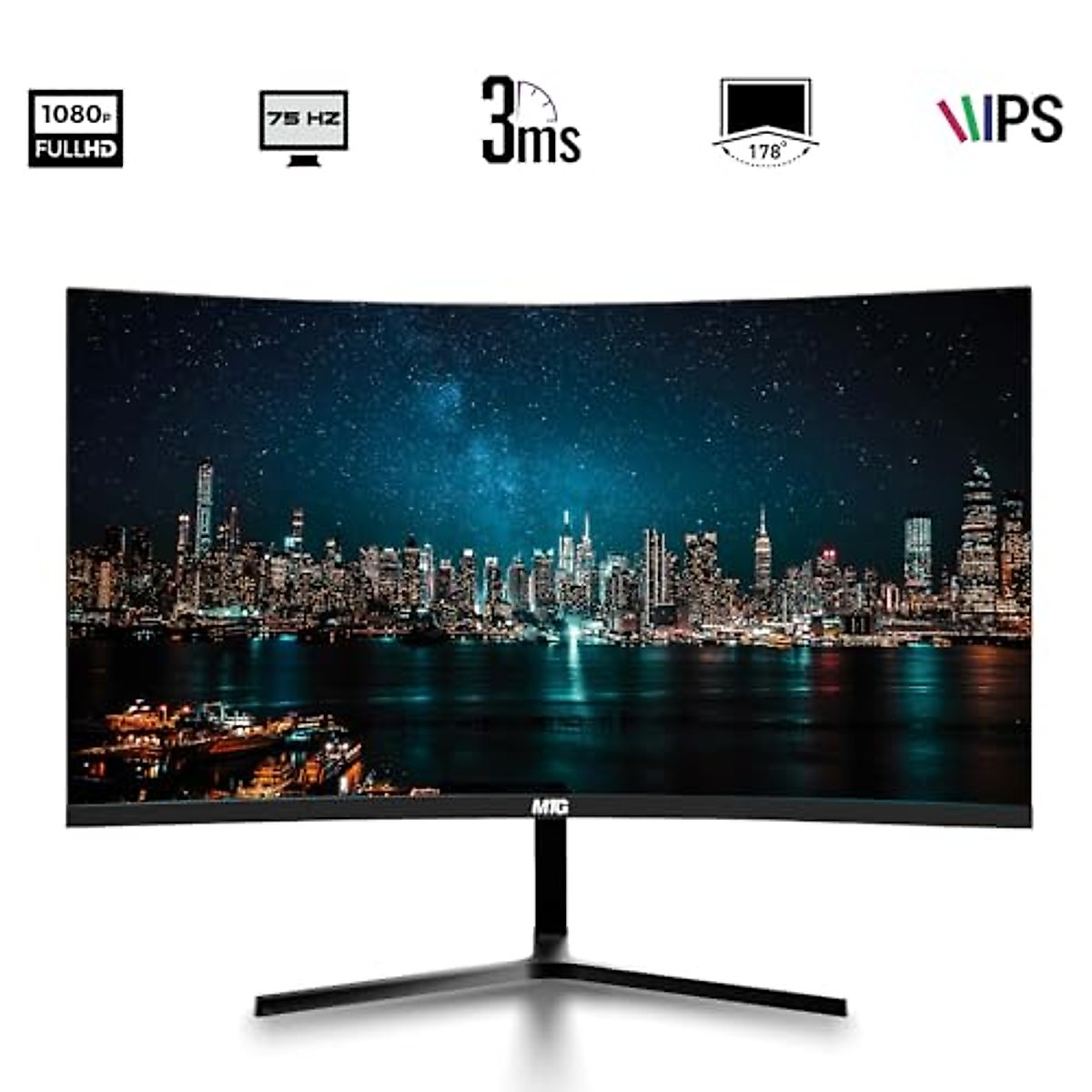 TechMagnet All in one Desktop Computer, Cheetah 6, Intel Core i5 6th Gen, 8GB DDR3, 480GB SSD, New Dual 24 inch Curved Display, Wireless Ergonomic Keyboard Mouse, Win 10 Pro (Renewed)