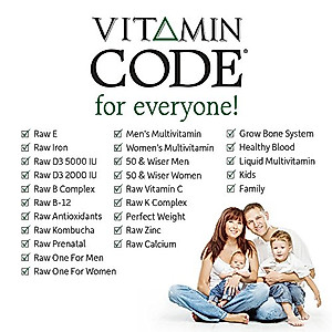 Vitamin K2 and K1 by Garden of Life, Vitamin Code Vegan K Complex Vitamin for Bone Strength and Heart Health, Vitamin K1 and K2, Omega Rich Flax Seed Oil, Trace Minerals, Probiotics, 60 Day Supply