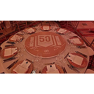 36" Large Lazy Susan for 72" Dining Table