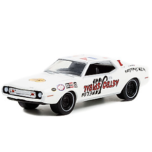 Collectibles 1972 AMC Javelin SST White Astro Spiral Jump Hobby Exclusive 1/64 Diecast Model Car by Greenlight 30329